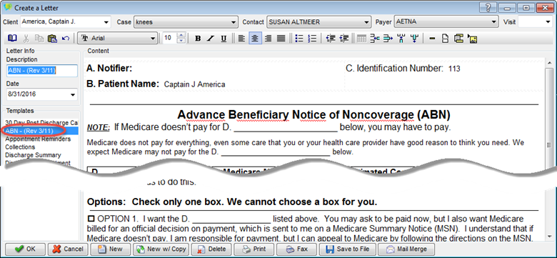 Clinicient | Advanced Beneficiary Notices (ABNs)