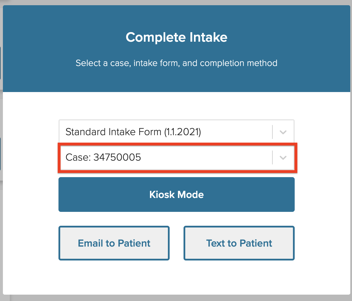 Manually Send Intake from SOAP 2.0