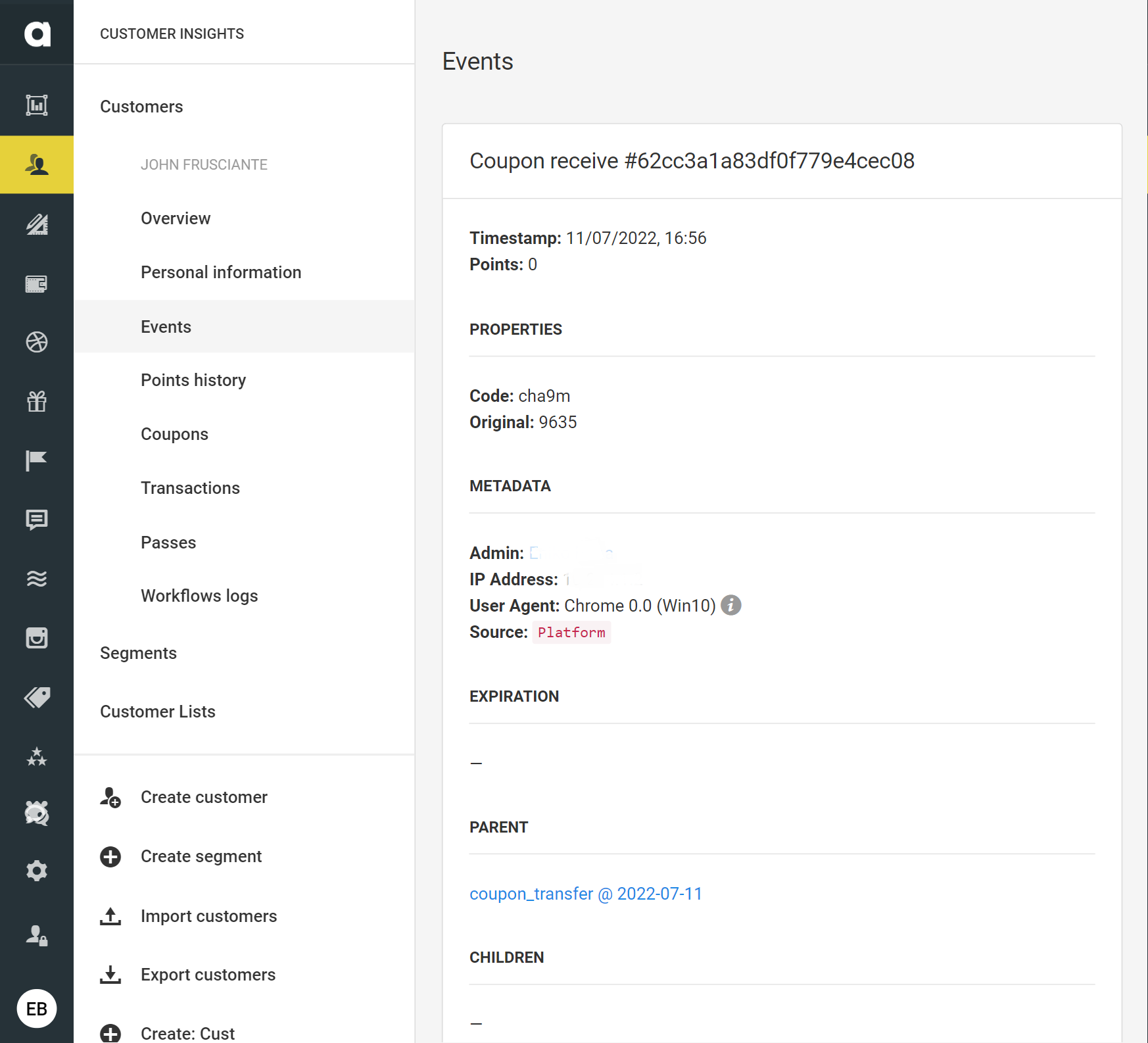 Configure reward sharing