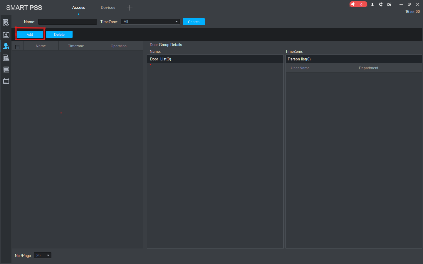 How to add Access Level in SmartPSS?