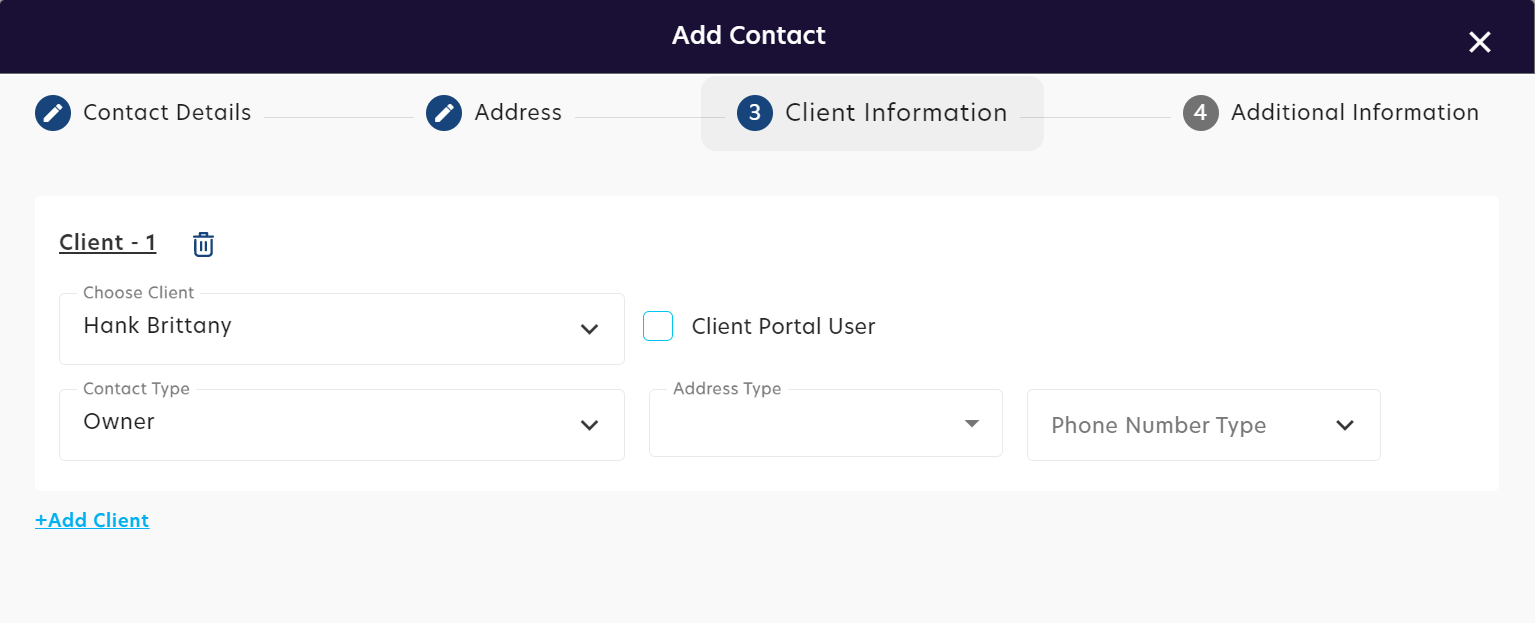 Client Contact