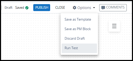 Create and Run a Test for a Process