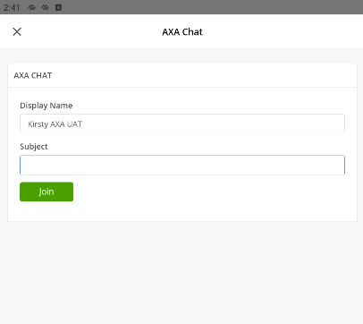 AXA on mobile