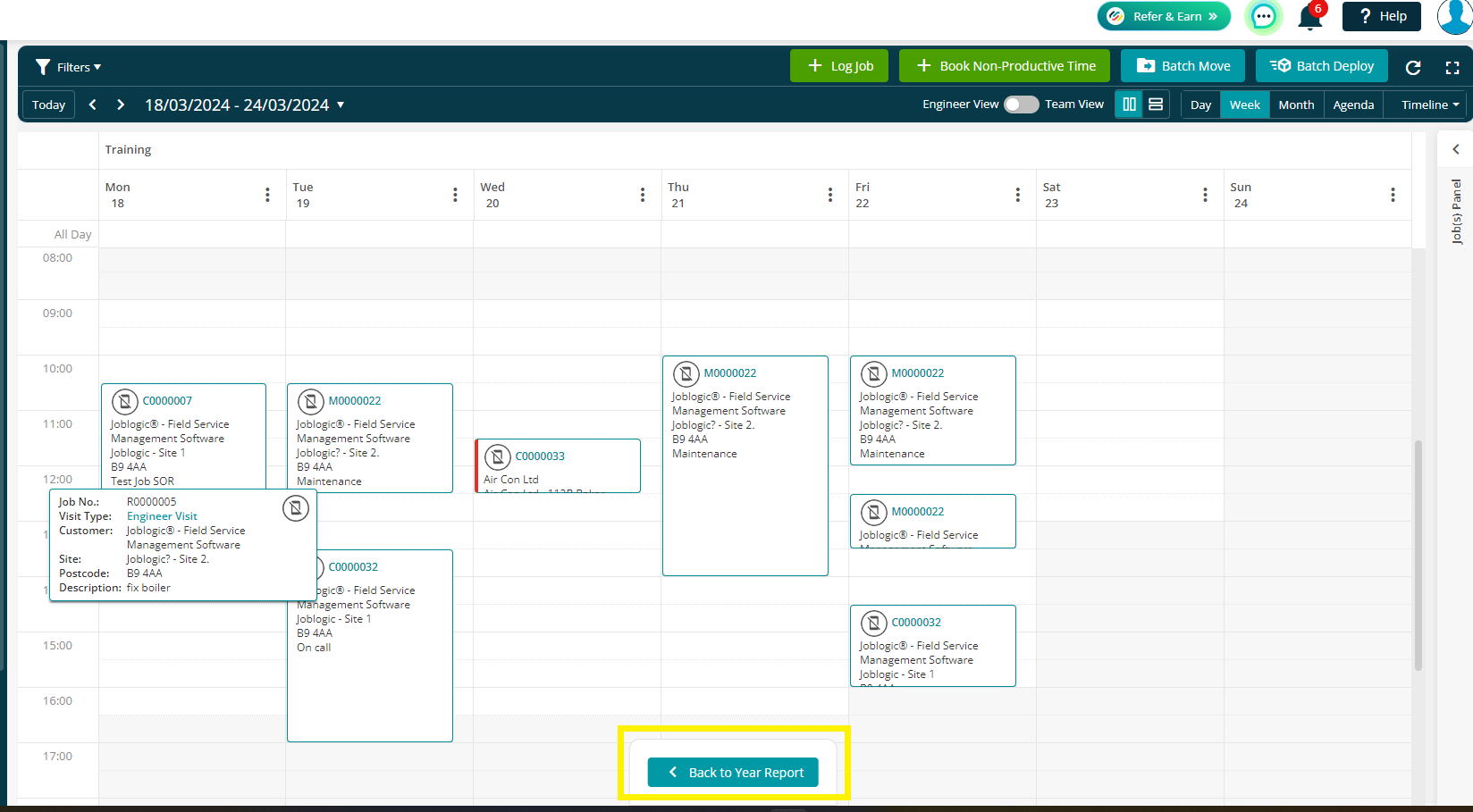 Planner Timelines