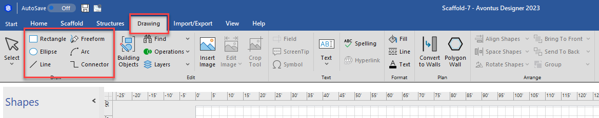Working with Drawing Elements