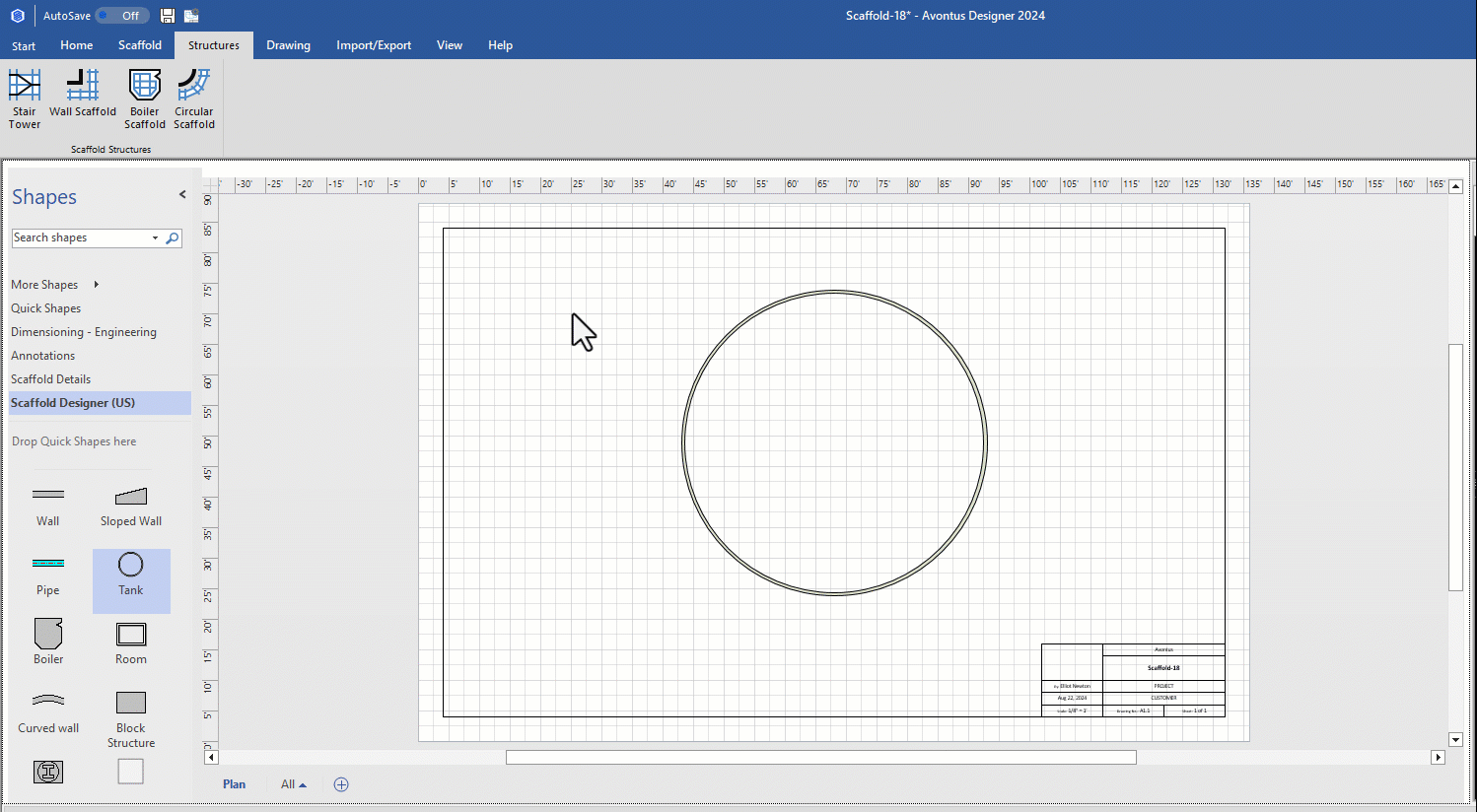 Adding Complete and Partial Scaffolds to a Tank