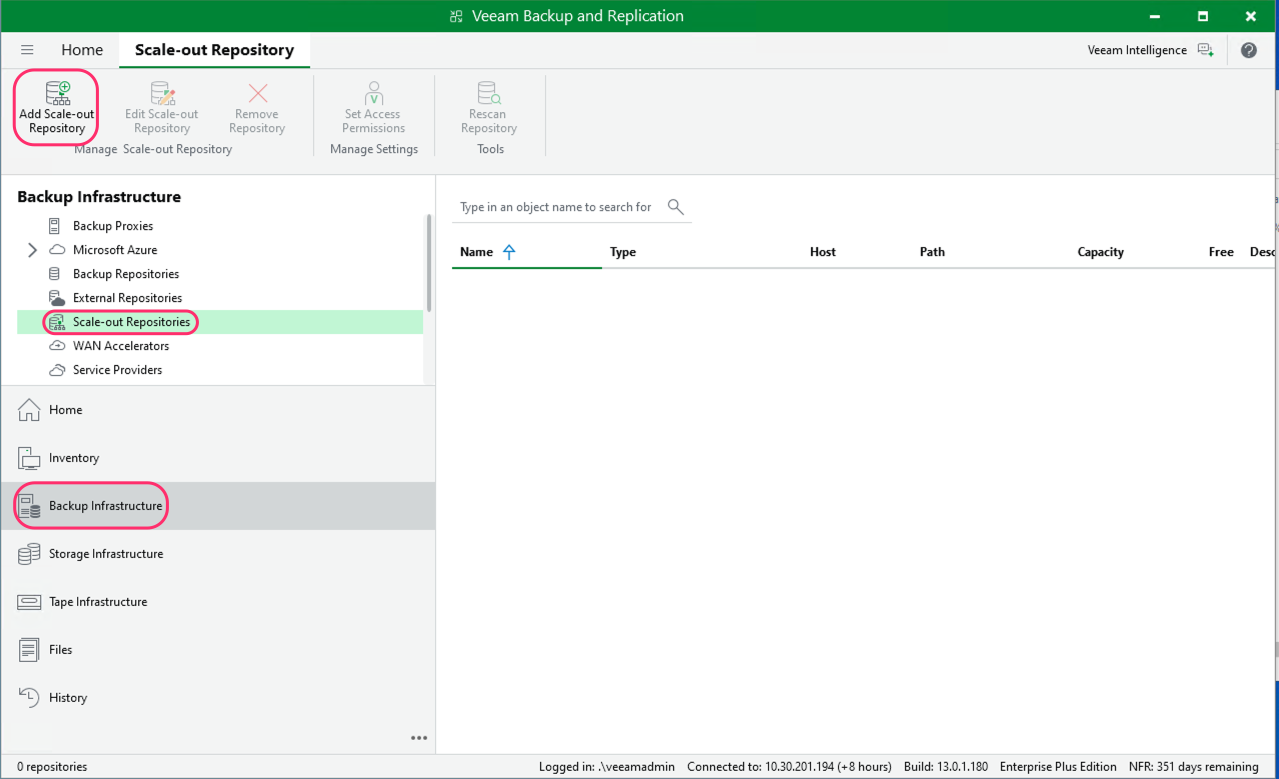 Create a Backup Job in Veeam v13 to Backup to Wasabi Using a Scale-out ...