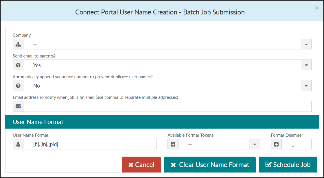 System Config - Connect Portal