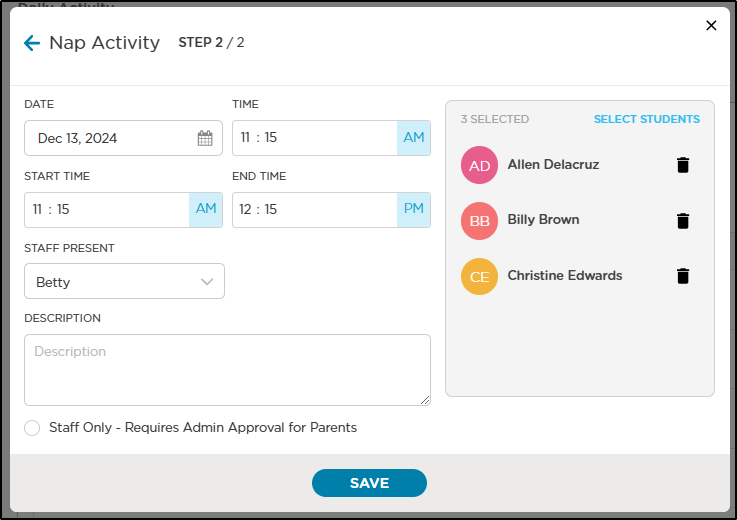 Activity Summary