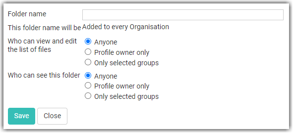 Adding a File or Folder