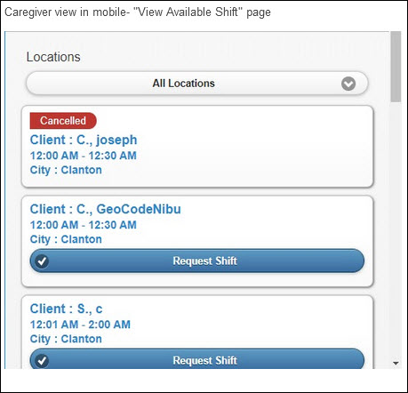 Available Shifts and Shift Requests