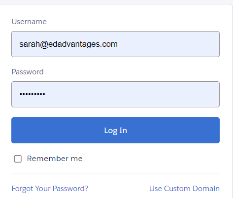 Login: Logging into SPED Advantage