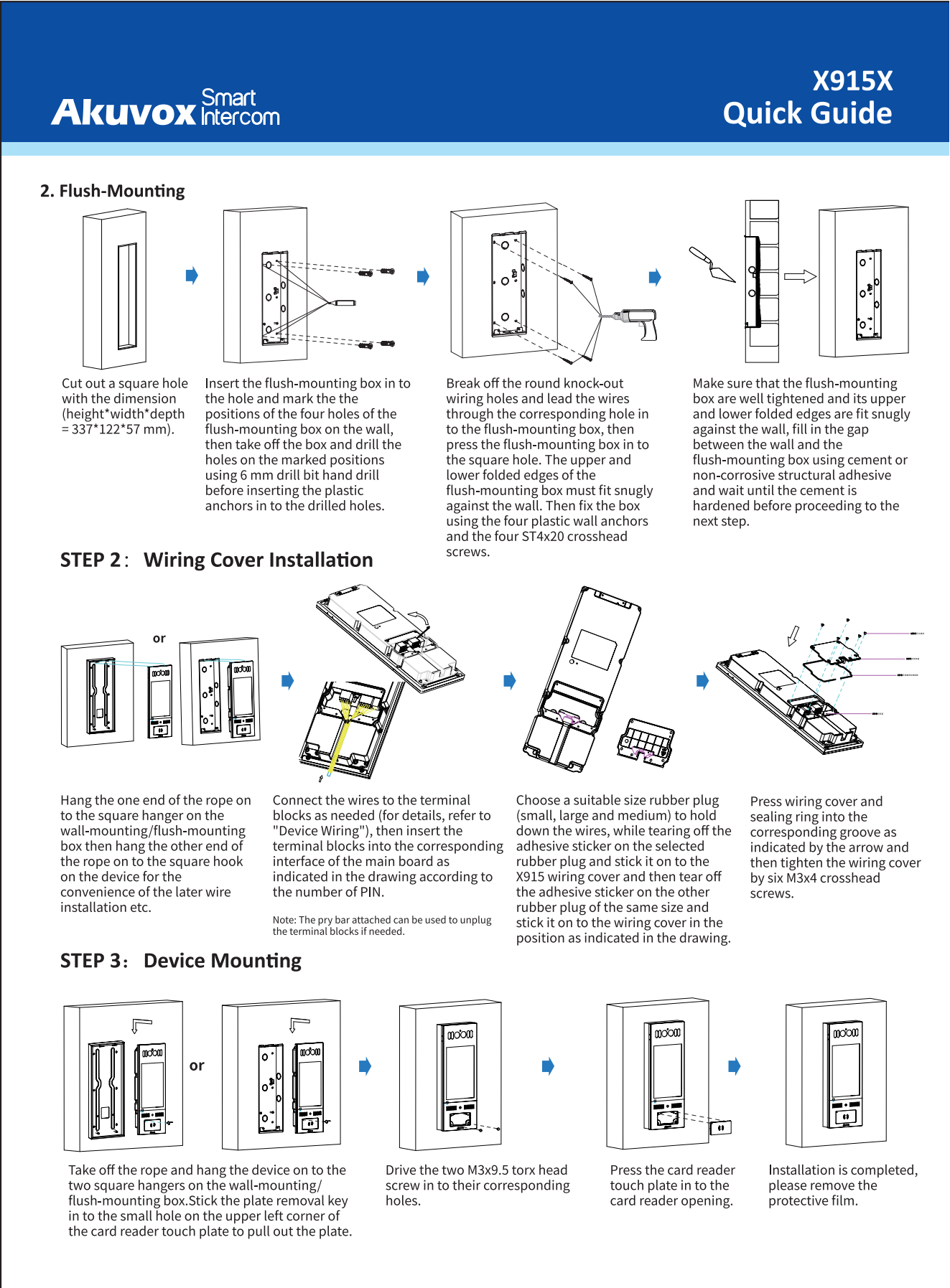 Akuvox X915 Series Quick Guide_V1.3
