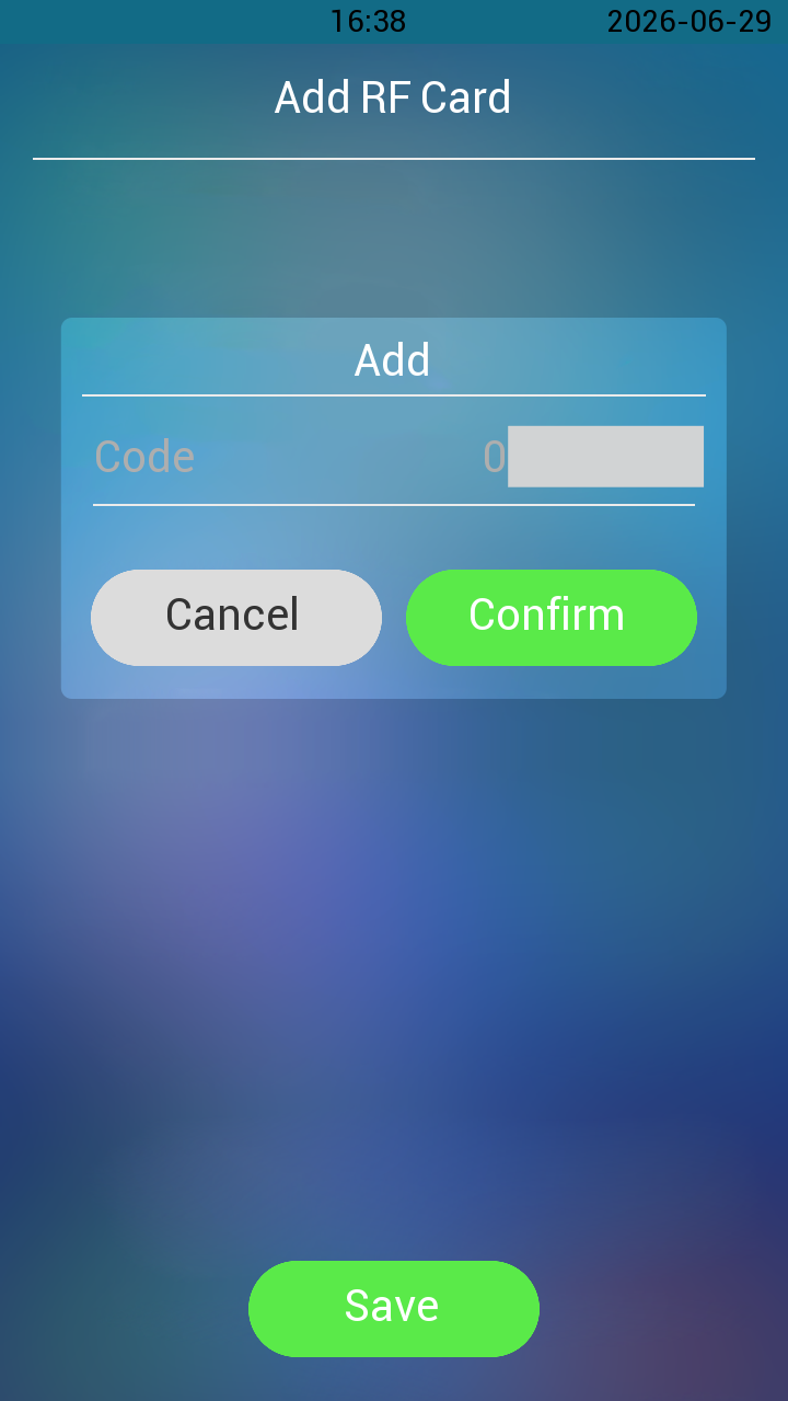Register Credentials on a Device via the Smart Access Cloud