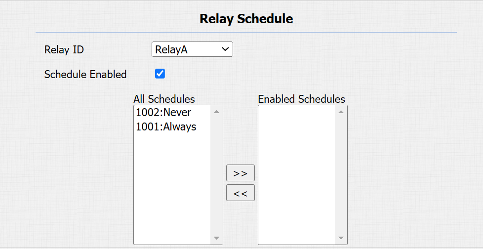 Access Control Schedule Management